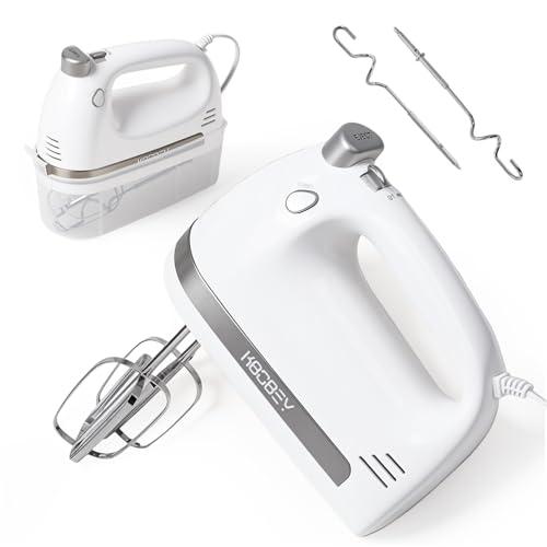 KBOBEY 450W Electric Hand Mixer, 5-Speed Handheld Mixer with | Mixing Bowls